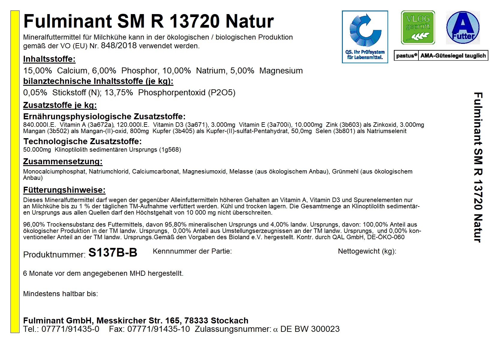 Fulminant SM R 13720 Natur